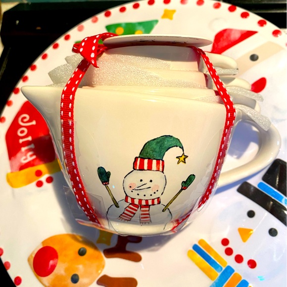 Rae Dunn | Holiday | Rae Dunn Christmas Snowman Measuring Cups | Poshmark